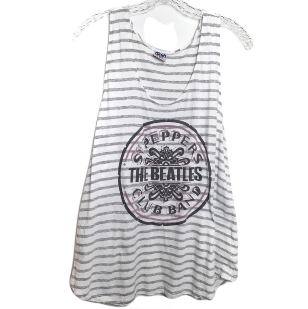 Junk Food | The Beatles Striped Band Tank Top - Gem